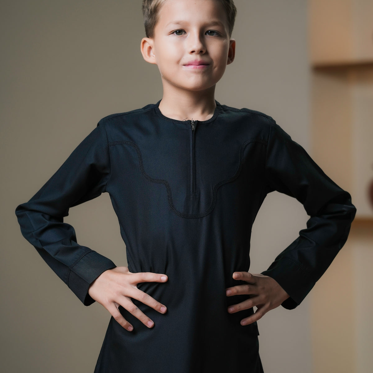 Kurvig Omani 2.0 Black Thobe Boys – Mashroo