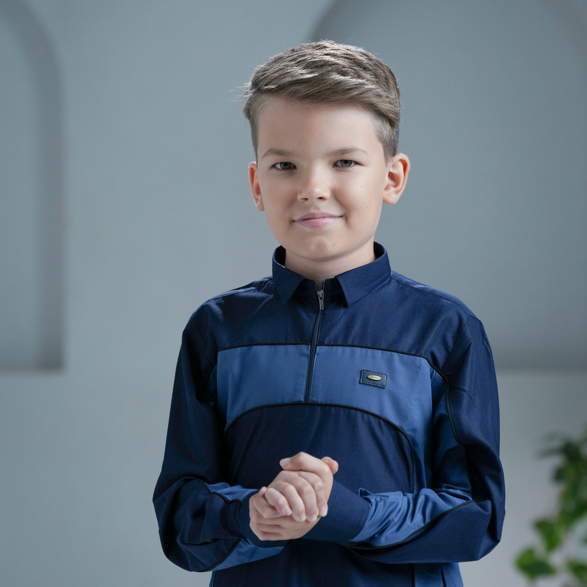Birkir Navy Blue Thobe for Kids – Mashroo