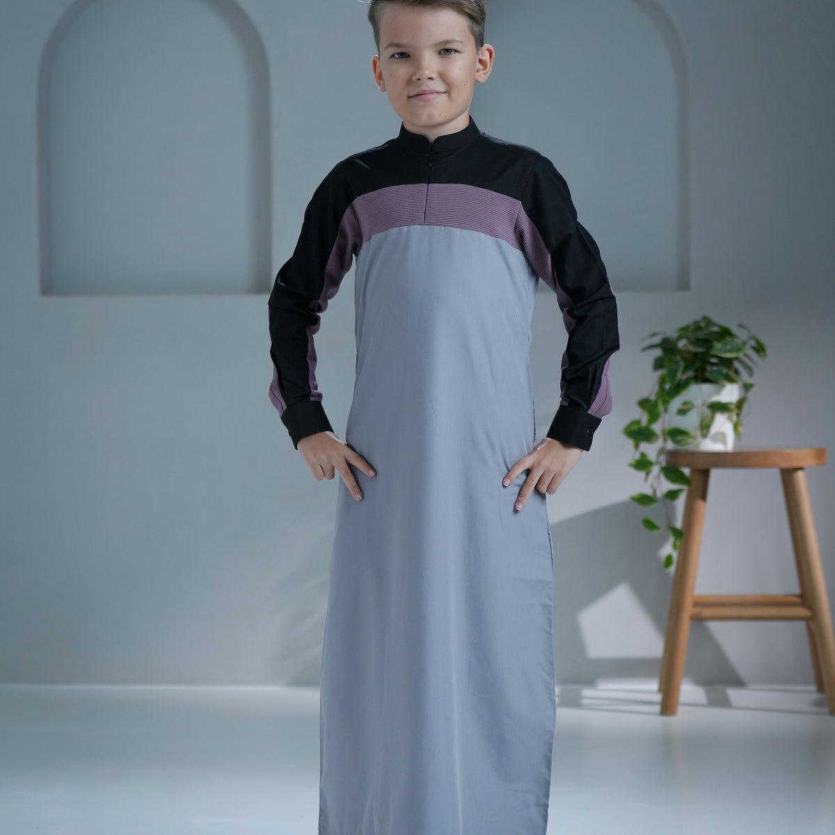 Finson GreyThobe For Boys – Mashroo