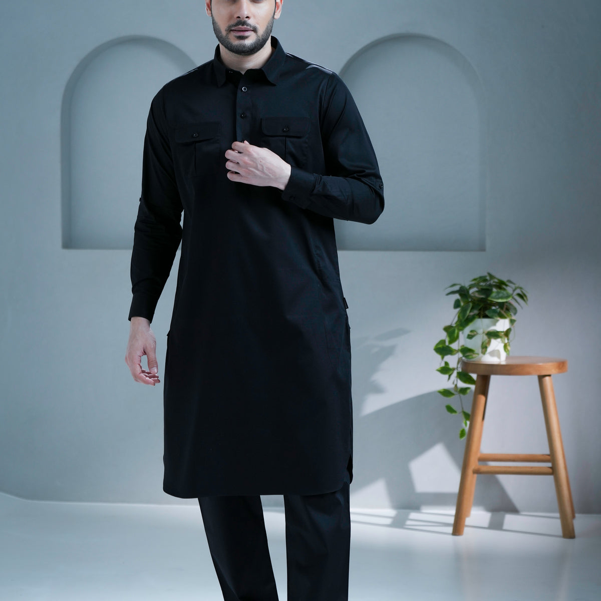 Tunban Pathani Black for Men – Mashroo